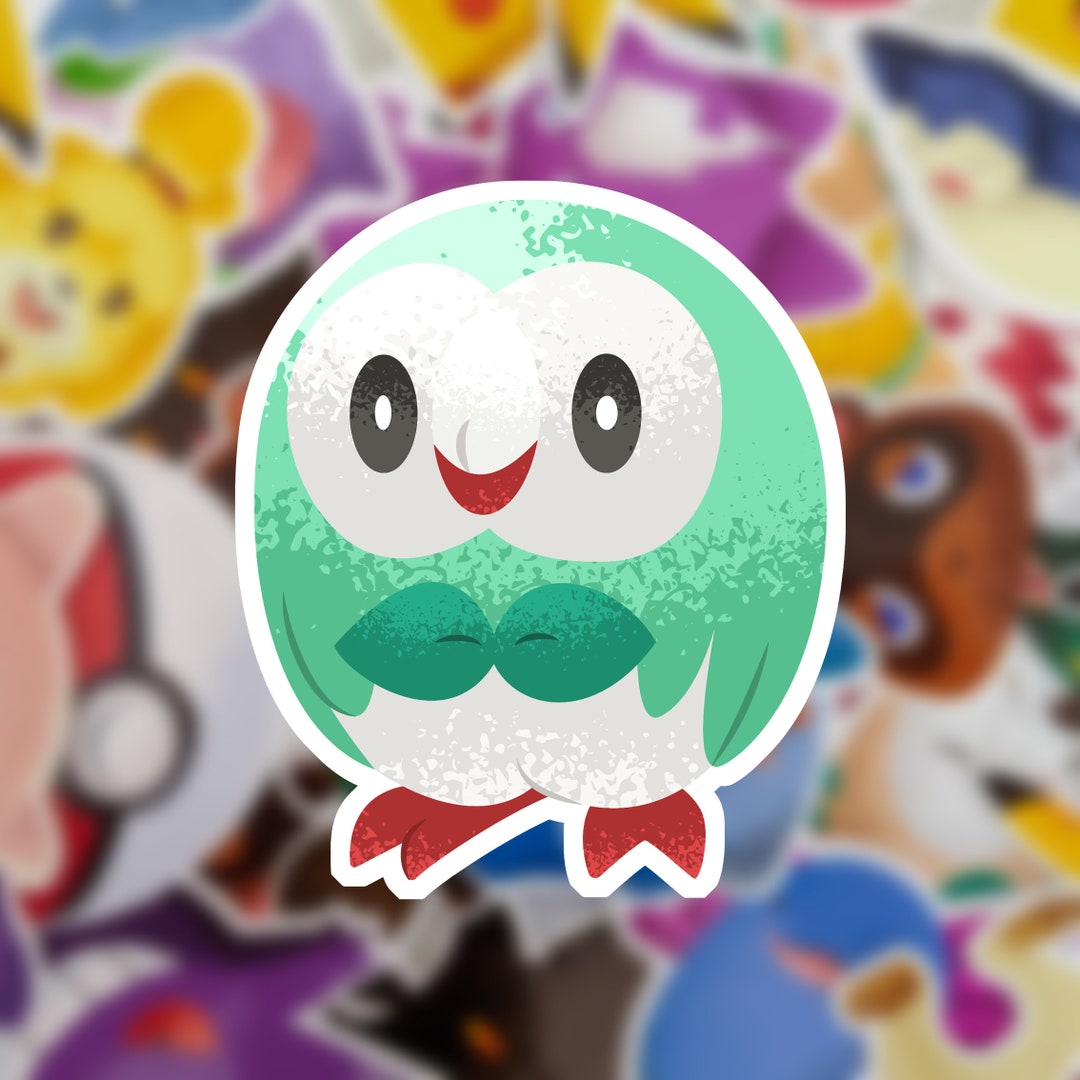 Shiny Rowlet Vinyl Sticker - Etsy