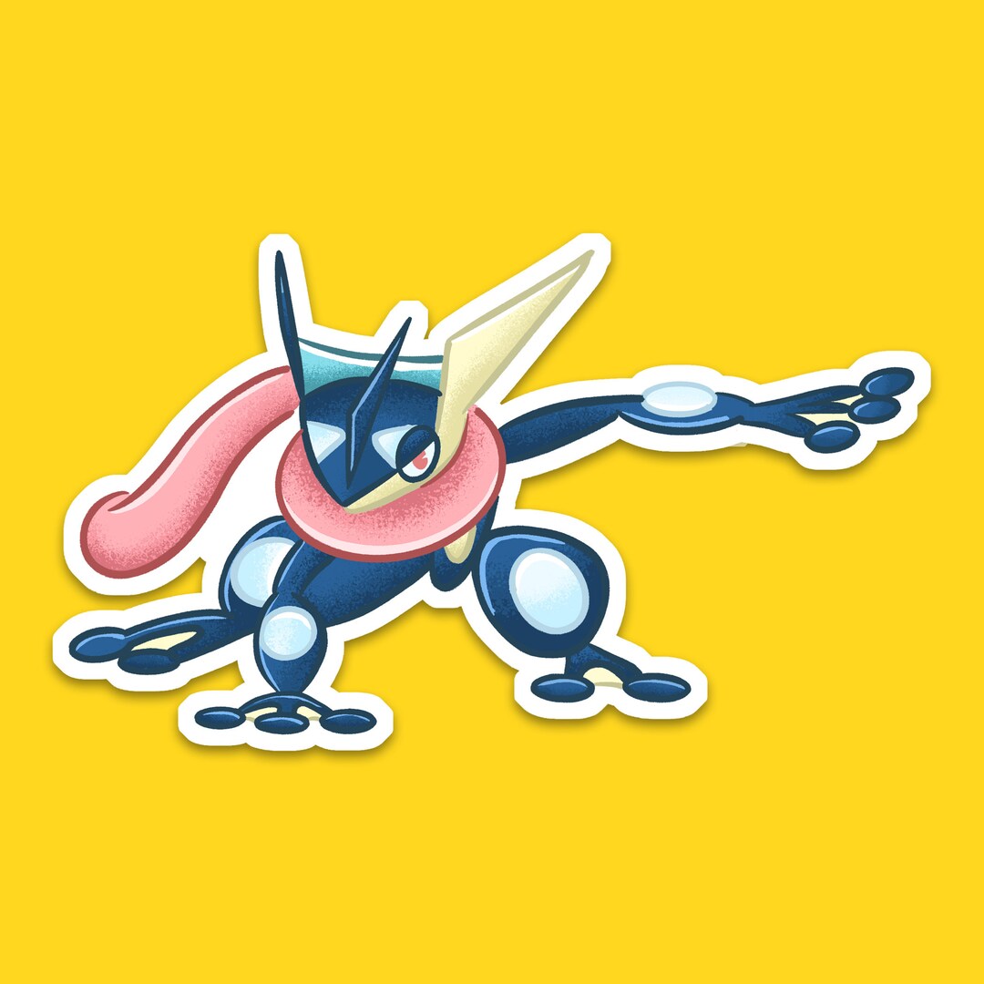 Greninja Vinyl Sticker - Etsy
