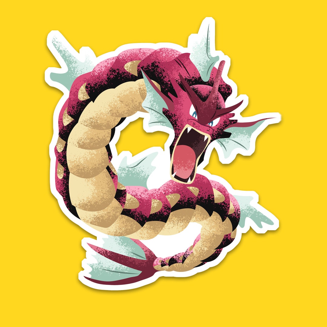 Gyarados Vinyl Sticker - Etsy