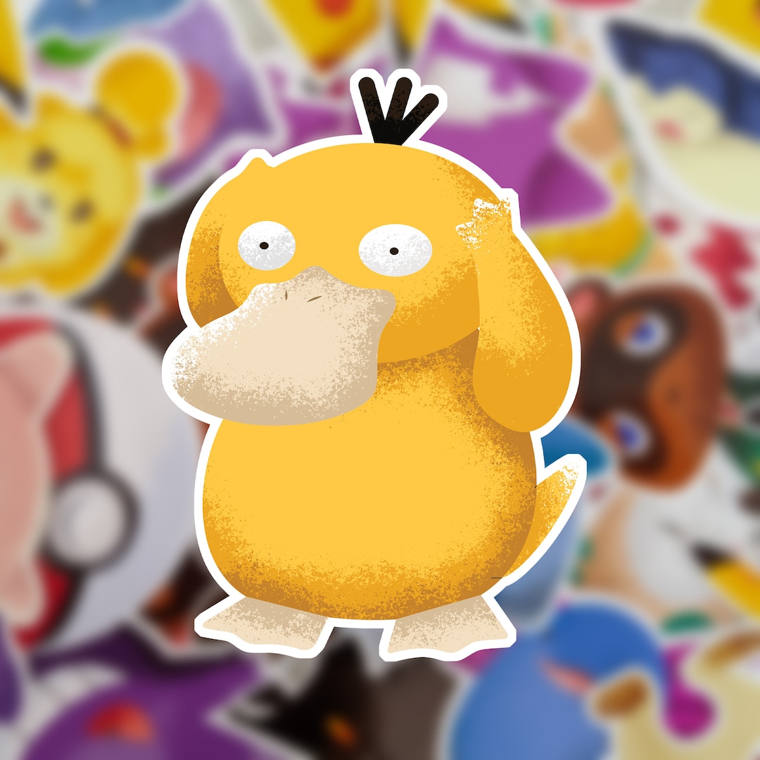 Psyduck Vinyl Sticker - Etsy