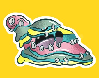 Bumper Stickers Stickers, Labels & Tags Pokémon Inspired Muk Silhouette ...