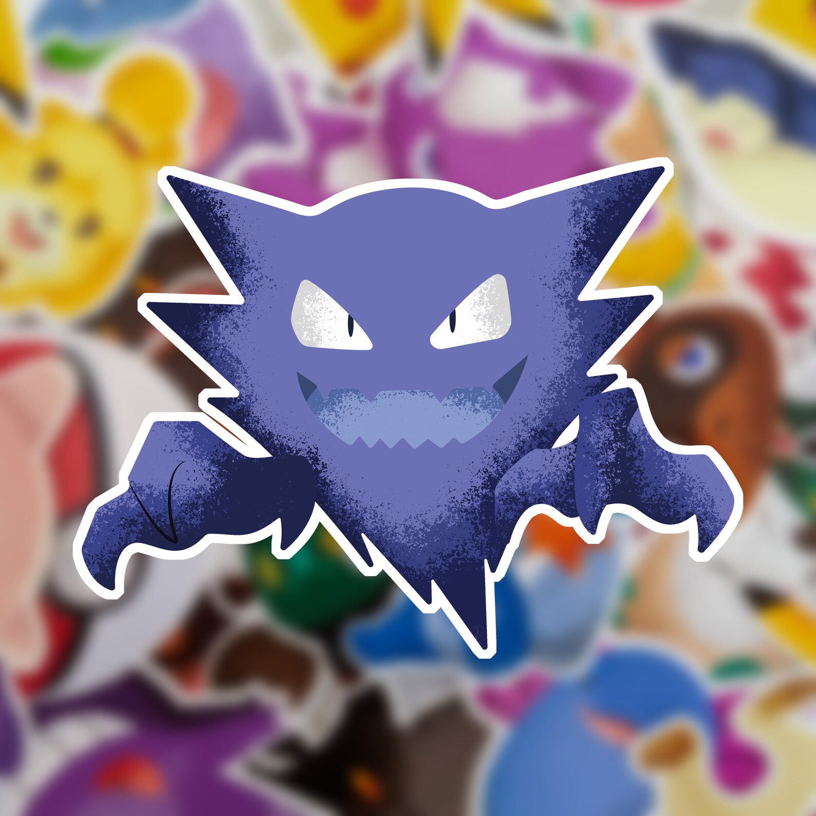 Shiny Haunter Vinyl Sticker - Etsy