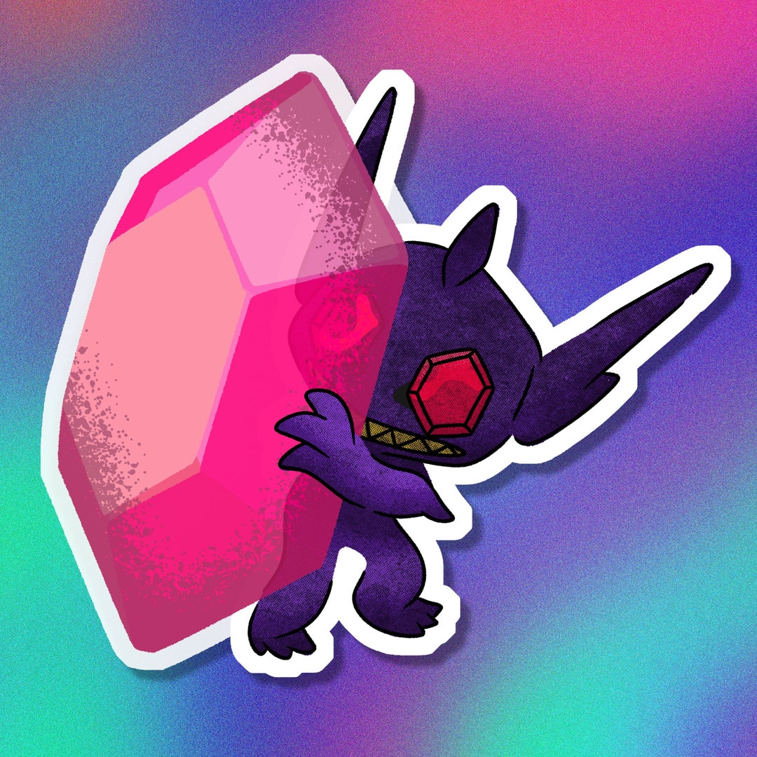 Mega Sableye Vinyl Sticker - Etsy