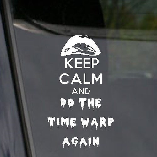 Time Warp Rocky Horror Vinyl Decal - Etsy