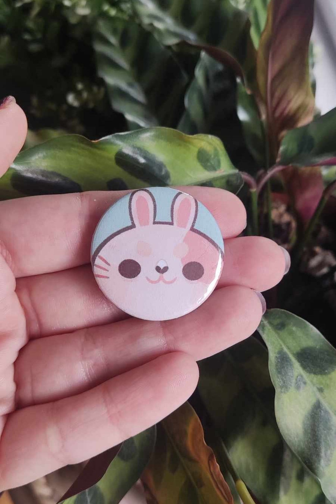 Cute Rabbit Badges Kawaii Animal Decoration for Jacket or - Etsy