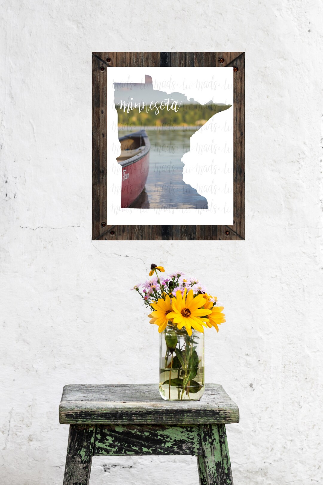 Custom Minnesota State Print, Housewarming Gift Idea, Home Decor - Etsy