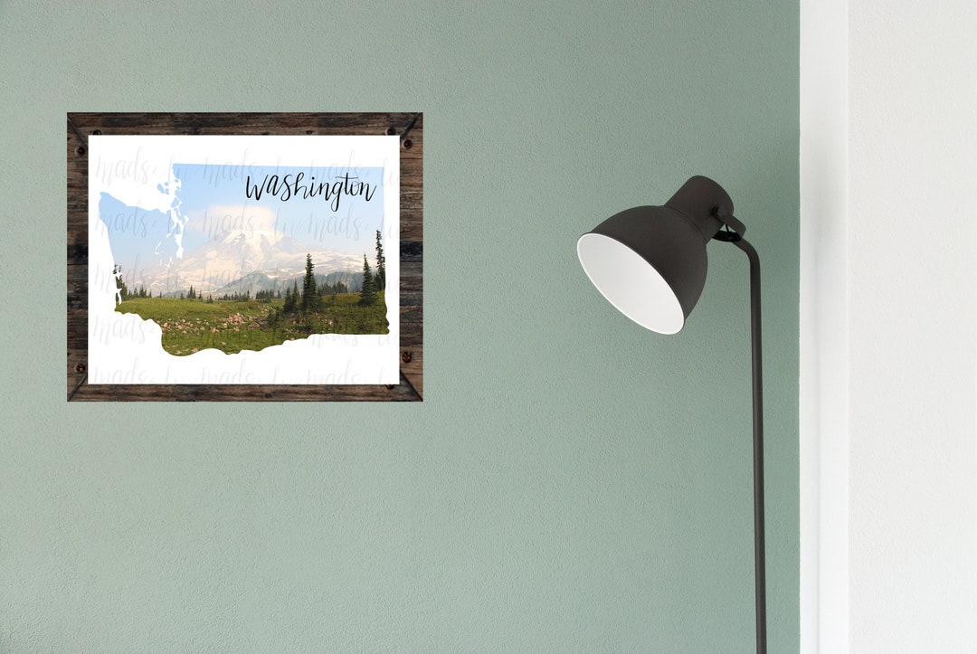 Custom Washington State Print, Housewarming Gift Idea, Home Decor - Etsy