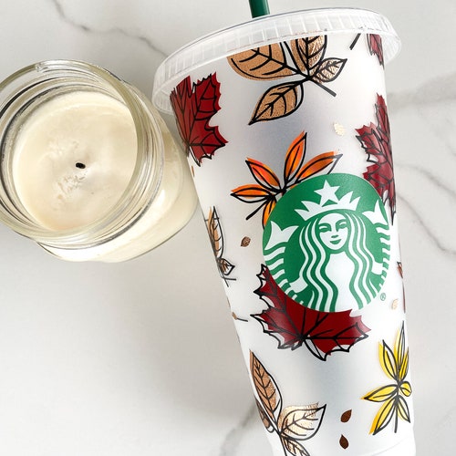 Fall Foliage Tumbler Autumn Fall Themed Tumbler Starbucks | Etsy