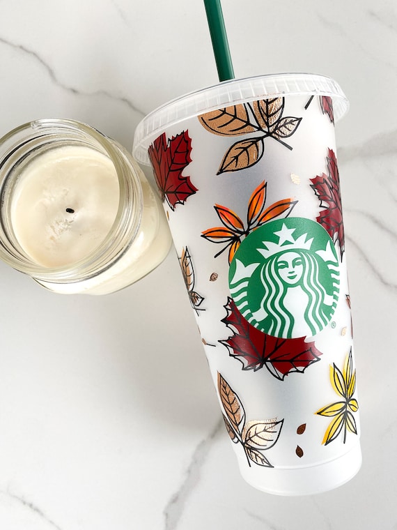 Fall Foliage Tumbler Autumn Fall Themed Tumbler Starbucks | Etsy