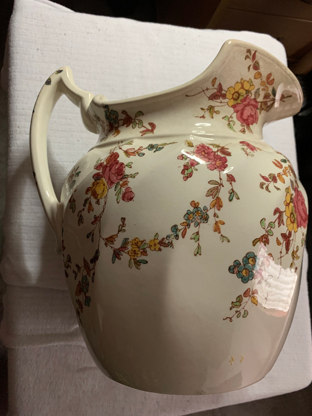 Large Antique Jug ewer - Etsy