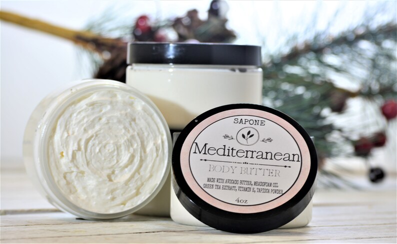 Mediterranean Body Butter Made With 100% Avocado Butter Thick Body Whip ...
