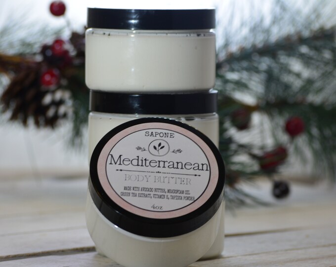 Mediterranean Body Butter Made With 100% Avocado Butter Thick Body Whip ...