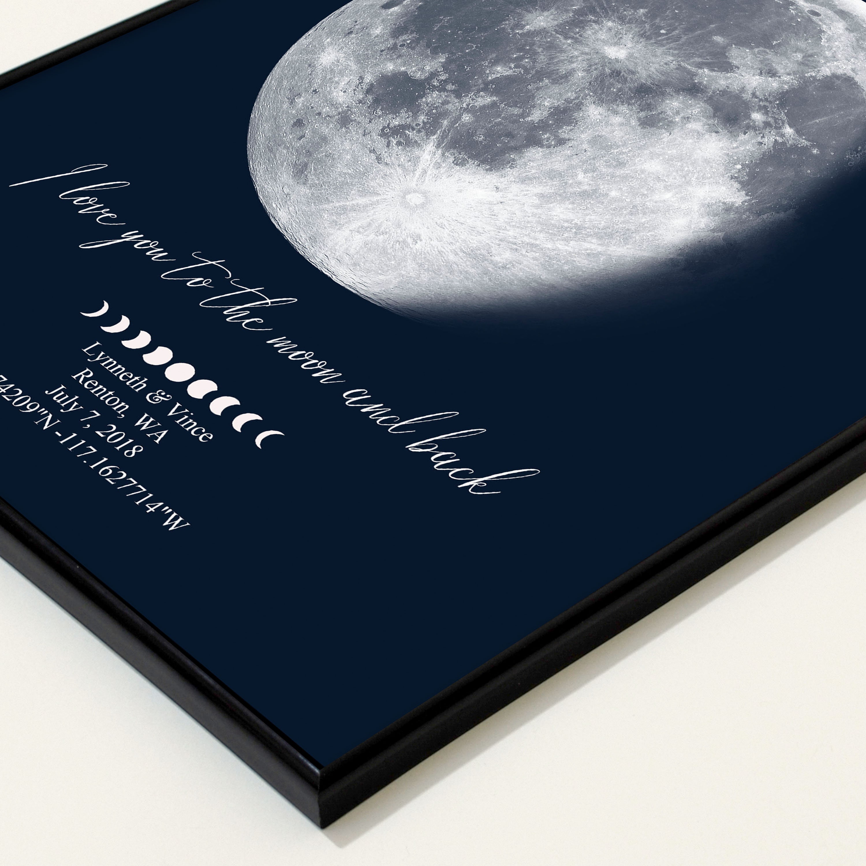 Moon Phase Anniversary Gifts for Boyfriend Personalized | Etsy