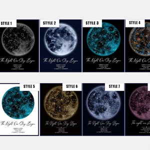 Couples Gift Star Map by Date Anniversary Gifts for Wife & Husband ...