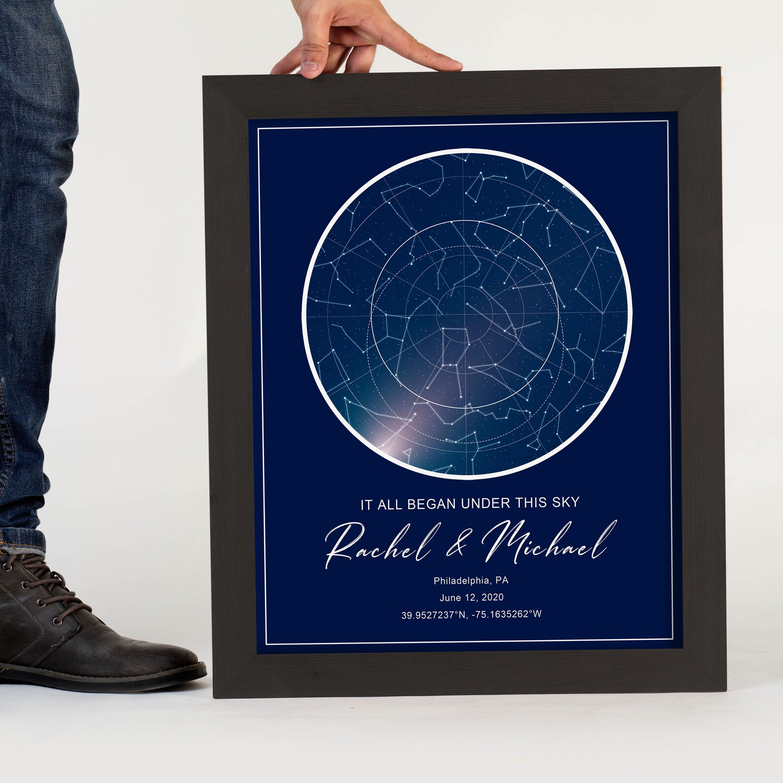 Anniversary Gifts for Wife Star Map Personalized Wedding - Etsy