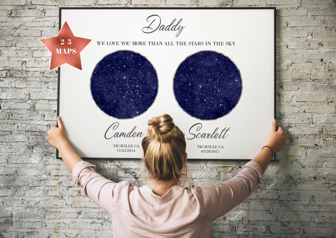 Christmas Gifts | Star Map | Gifts for Dad From Daughter | Fathers Day ...