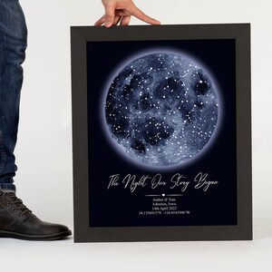 Couples Gift Star Map by Date Anniversary Gifts for Wife & Husband ...