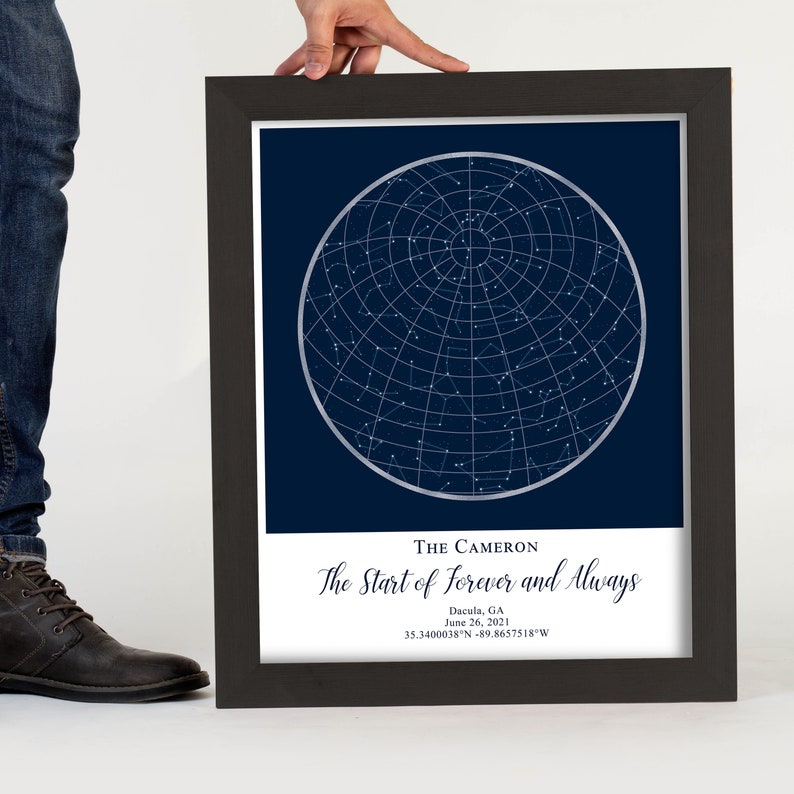 Anniversary Gifts for Husband | Star Map | Anniversary Gift for Wife ...
