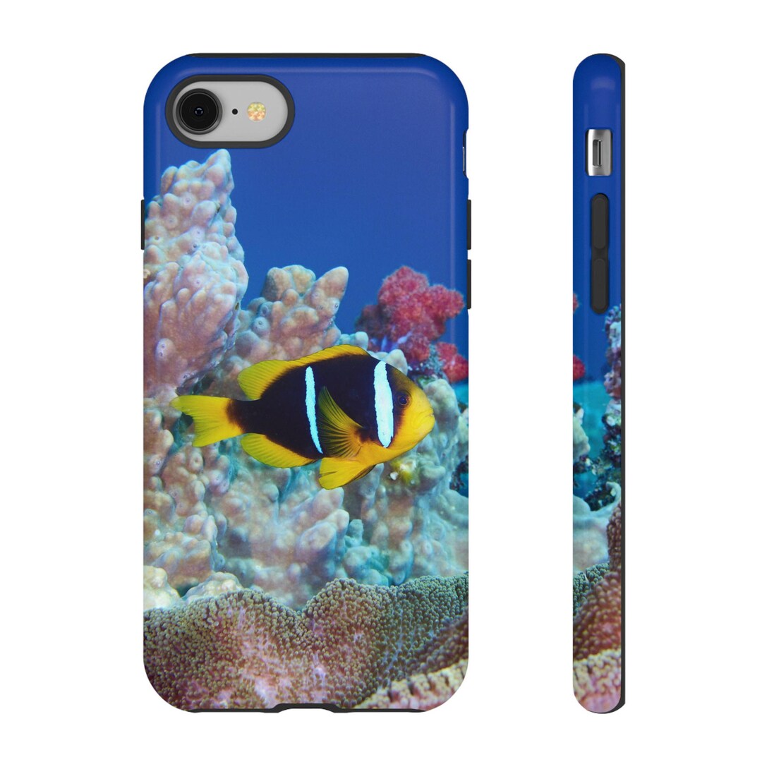 Clownfish in Coral Reef Tough Cell Phone Case Ocean iPhone Cover ...