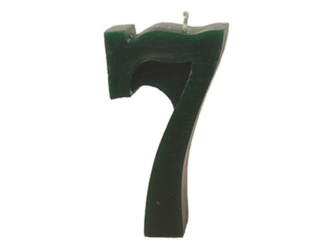 Lucky Number 7 Spell Work Candle - Hand-poured for Luck - Ritual ...