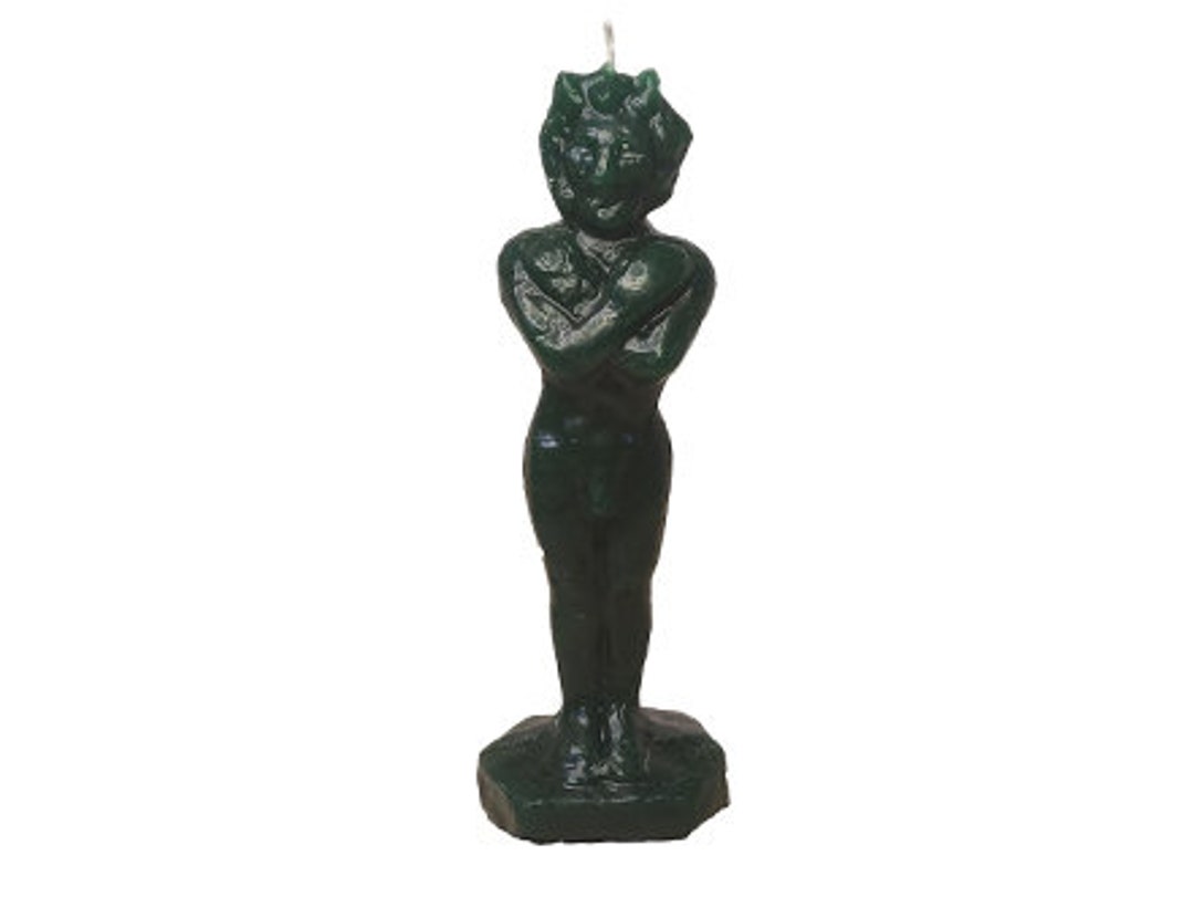 Devil Hand-poured Figural Candle: Infernal Elegance, Embrace Dark Magic ...