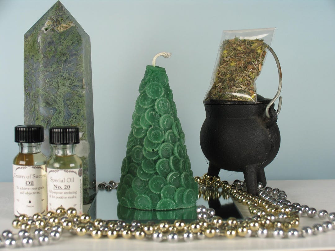 Cone of Coins Hand-poured Figural Candle: Draw Abundance in With Its ...