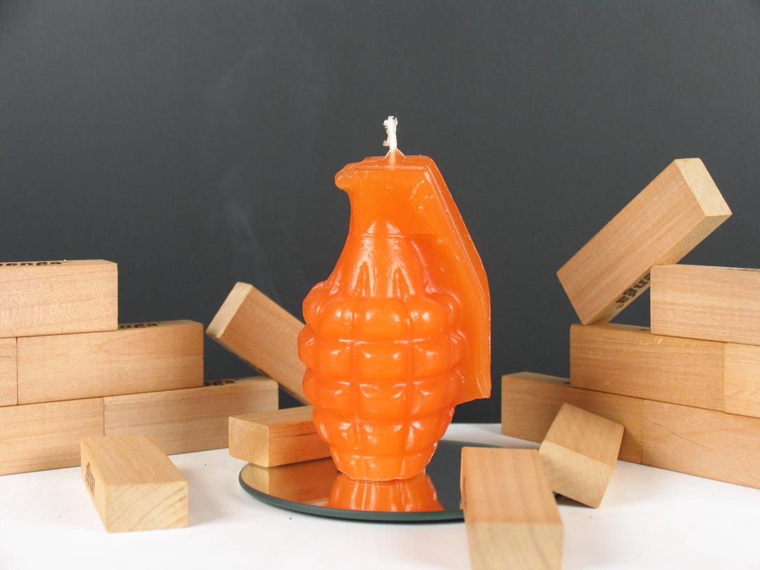Grenade Hand-poured Figural Candle: Mystical Explosions, Unleashing ...