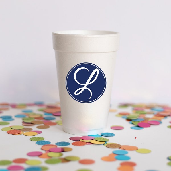 Monogram Cups - Etsy