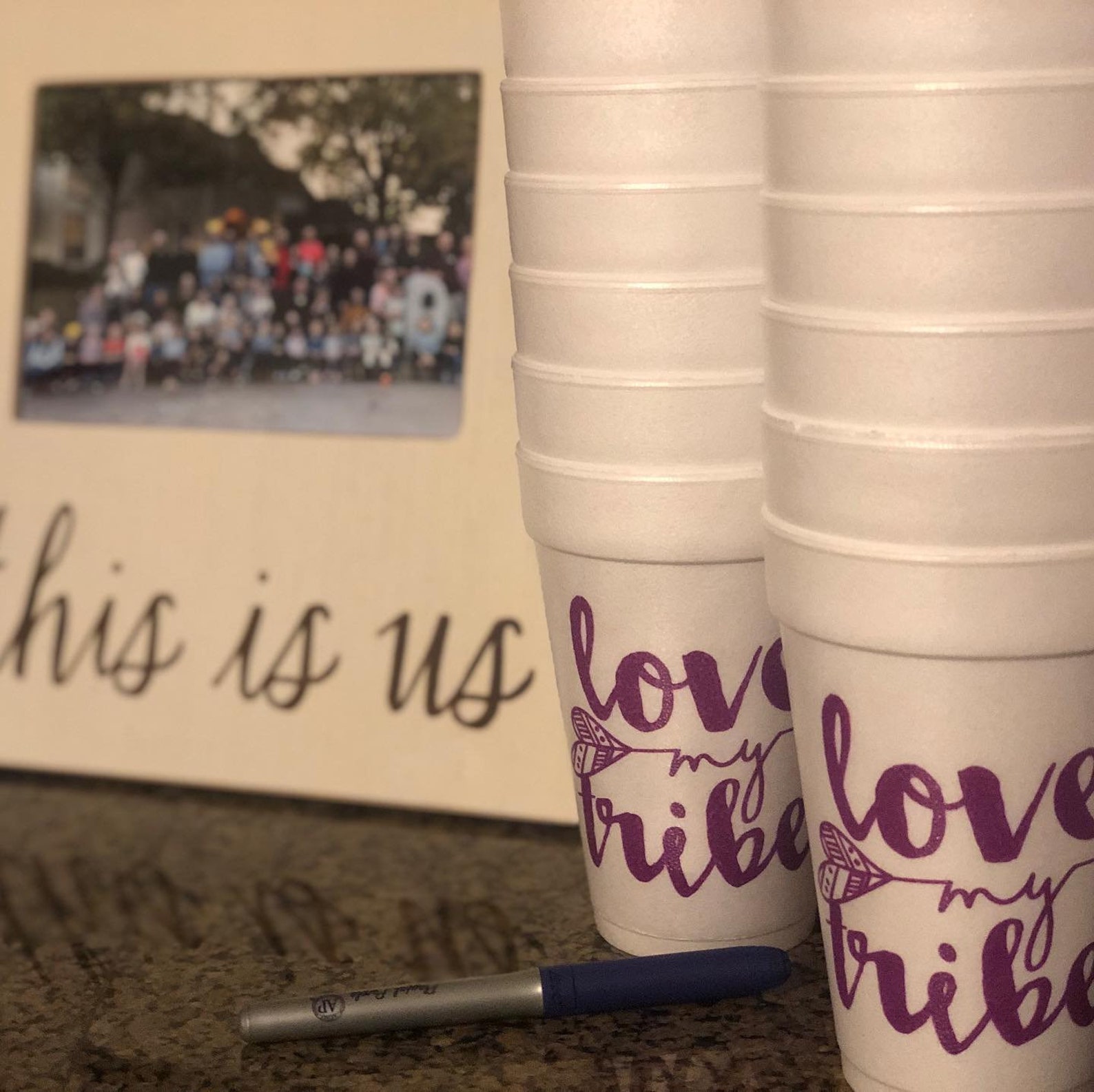 Love My Tribe Styrofoam Cups: 10 Pack Ready to Ship - Etsy