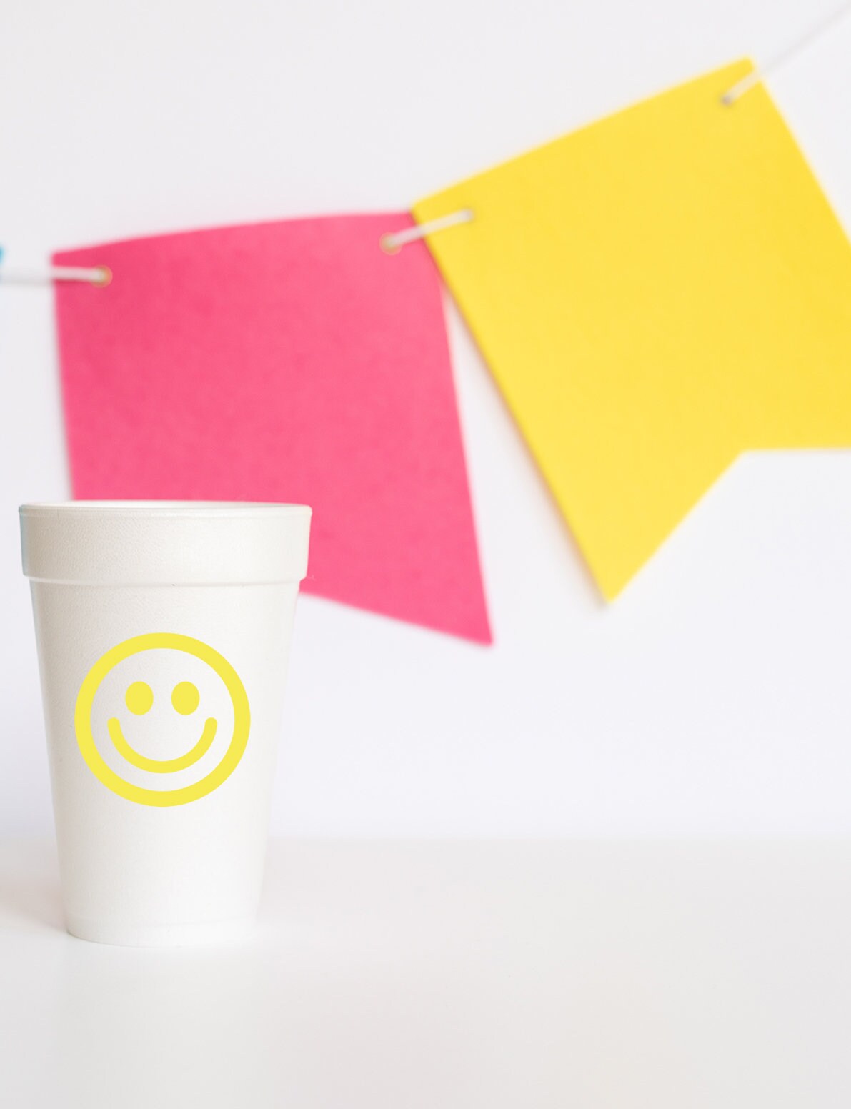 Smiley Face Foam Cups: 10 Pack Ready to Ship - Etsy