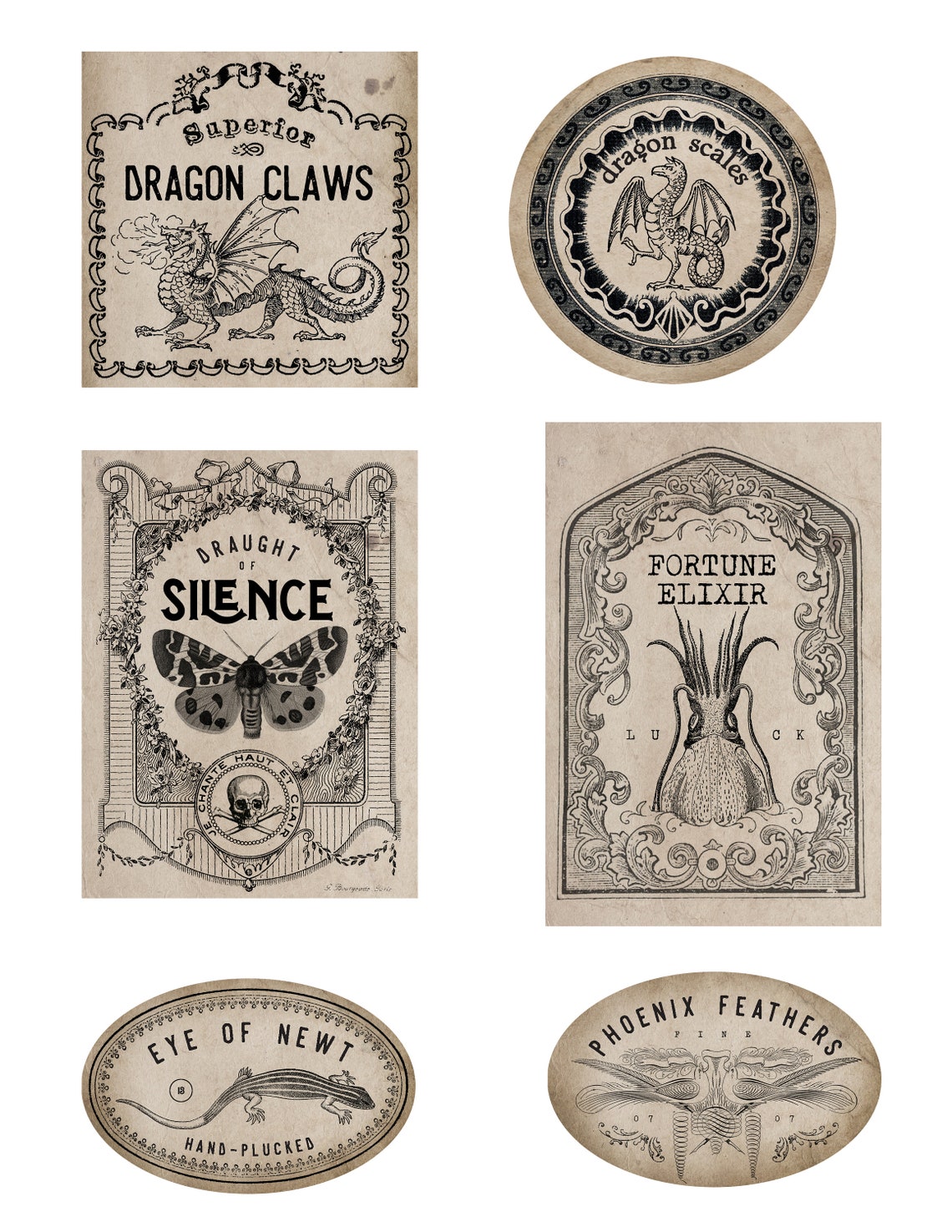 17 Printable Apothecary Potion Labels Halloween Potion - Etsy