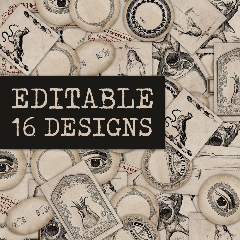 EDITABLE Printable Apothecary Labels Blank DIY Halloween - Etsy Australia