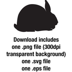 Rabbit Bunny Silhouette Svg + Eps Clipart | Youth Livestock Show | .png ...
