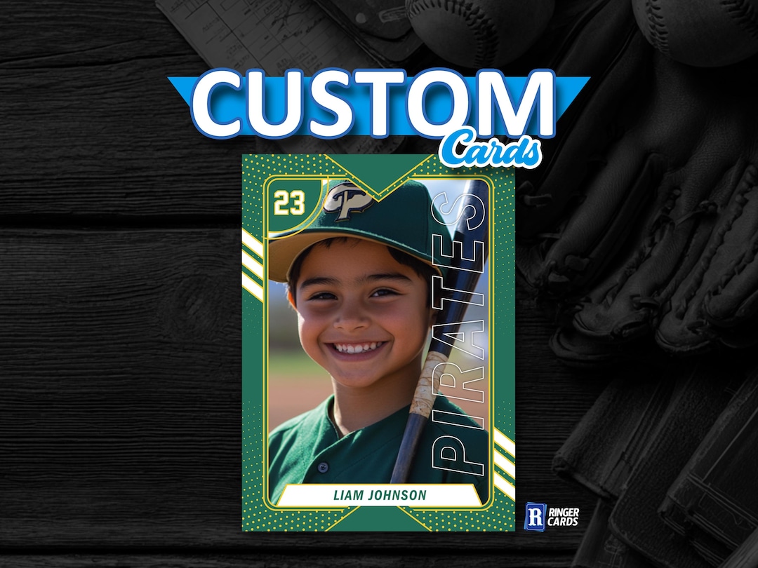 Custom Baseball Card | Personalized Baseball Player Gift, Softball | 2. ...