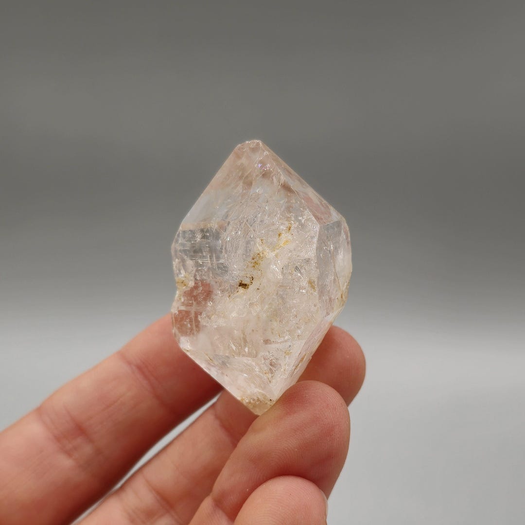 Double-terminated Skeletal Quartz With Natural Etchings & Growth Lines ...