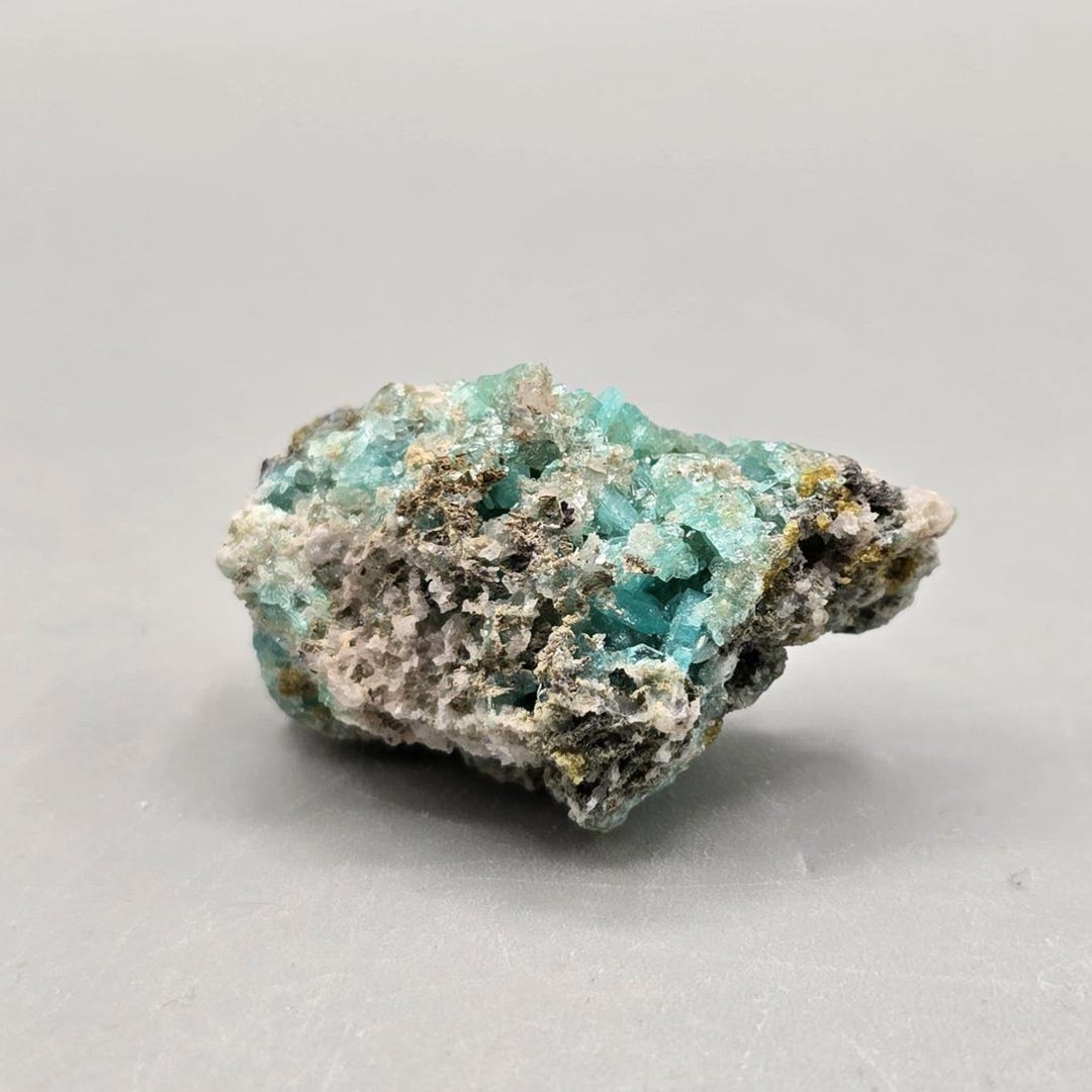 Crystallized Borcarite on Matrix – Electric Blue From San Bartolo Mine ...