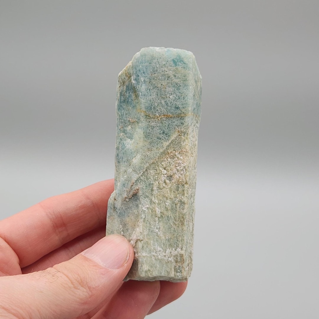 Aquamarine Beryl Crystal – Natural Blue Hexagonal Rough | Nigeria ...