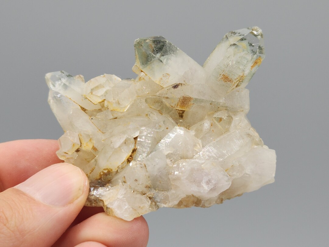 White Chlorite Phantom Quartz With Green Chlorite Inclusions - Etsy