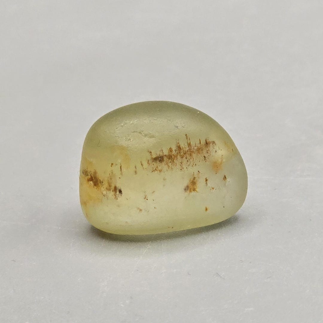 Very Rare Green Alluvial Topaz | Natural Untreated River-formed Gem ...