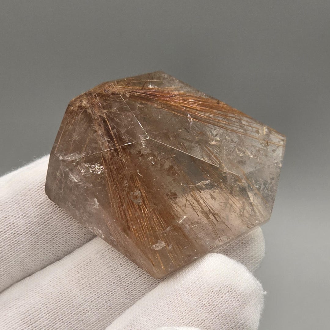 Copper Rutile Quartz Freeform – Radiant Needle Cluster From Brazil ...