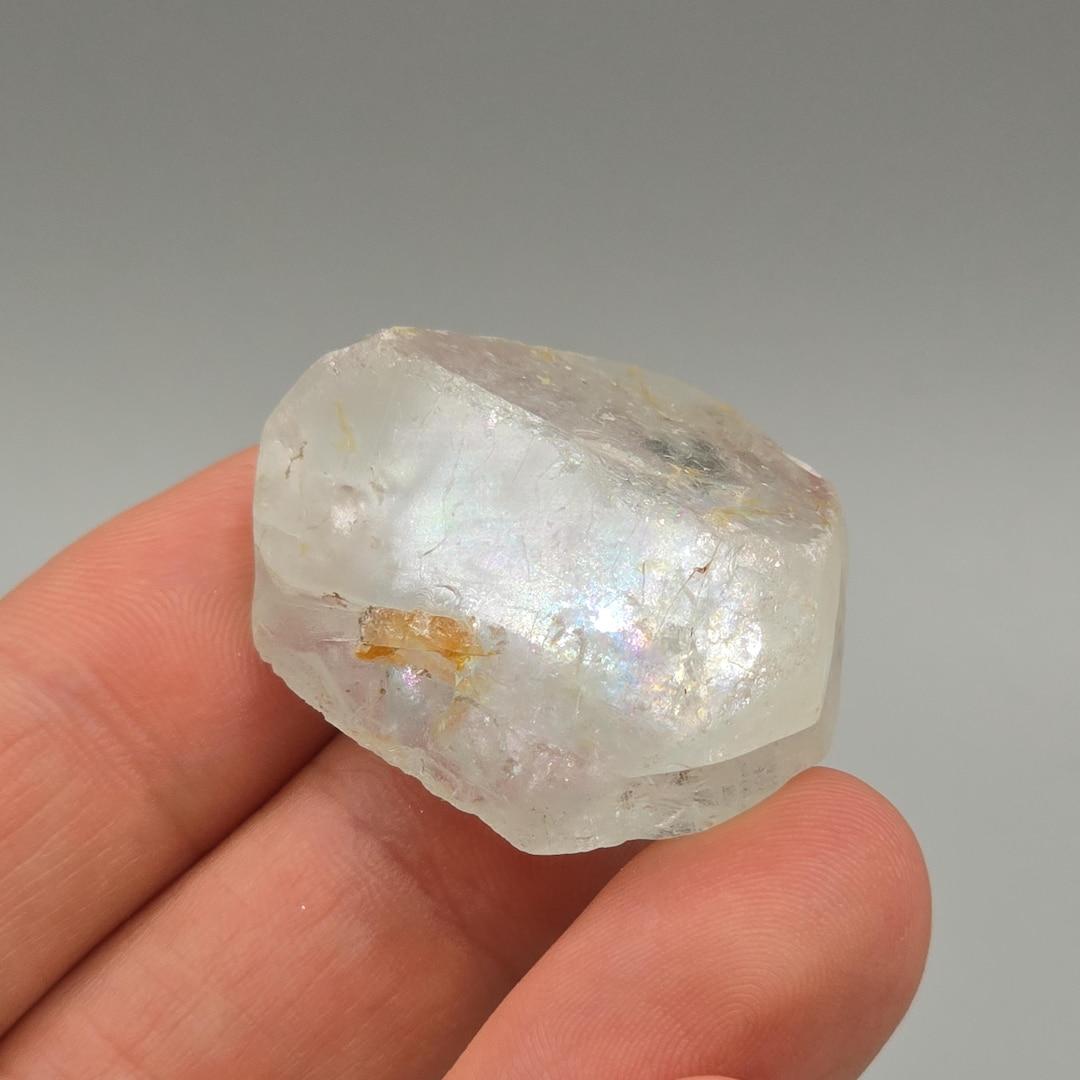 Topaz With Aerial Inclusions & Iridescent Light Refractions From ...