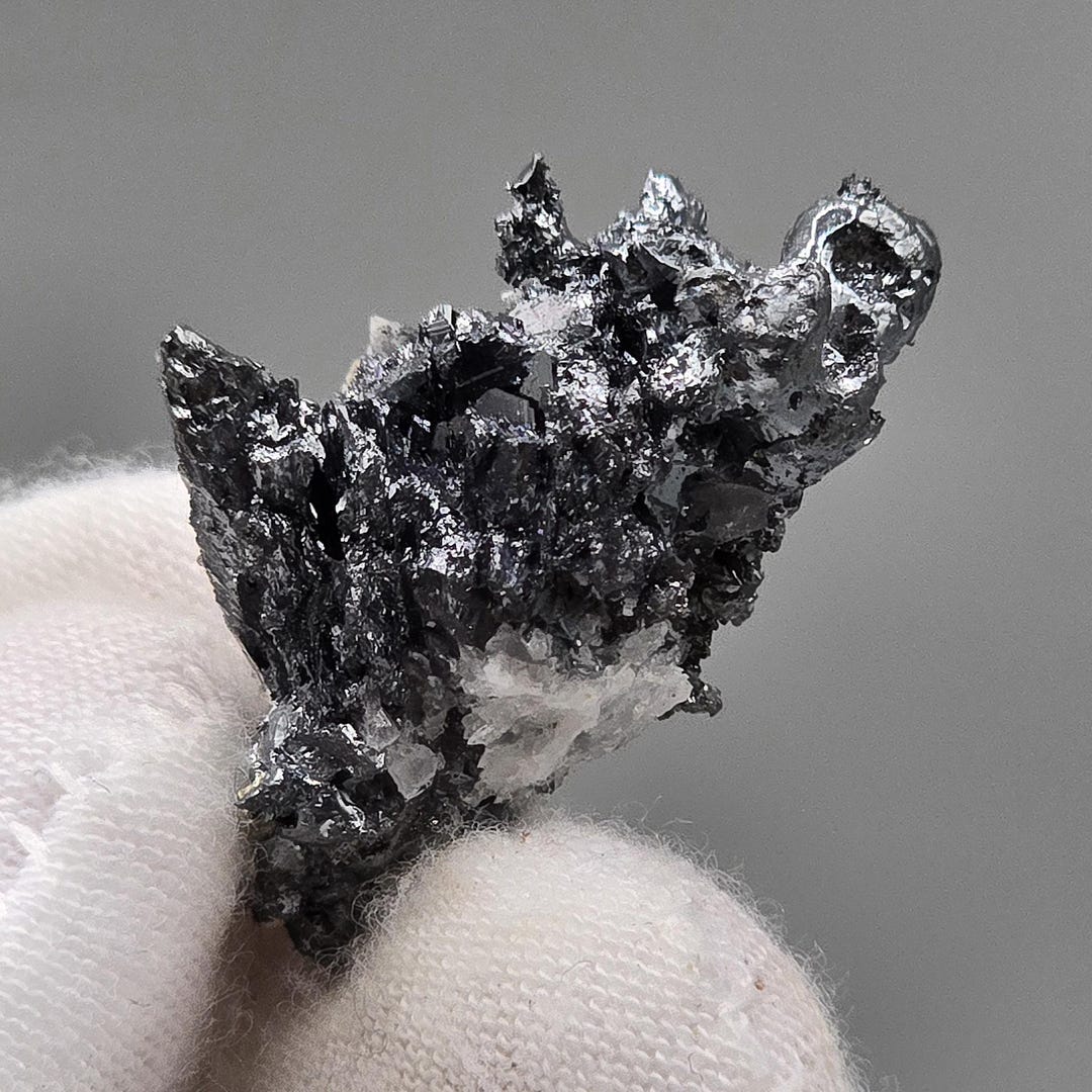 Native Silver After Acanthite With Calcite – Sculptural Replacement ...