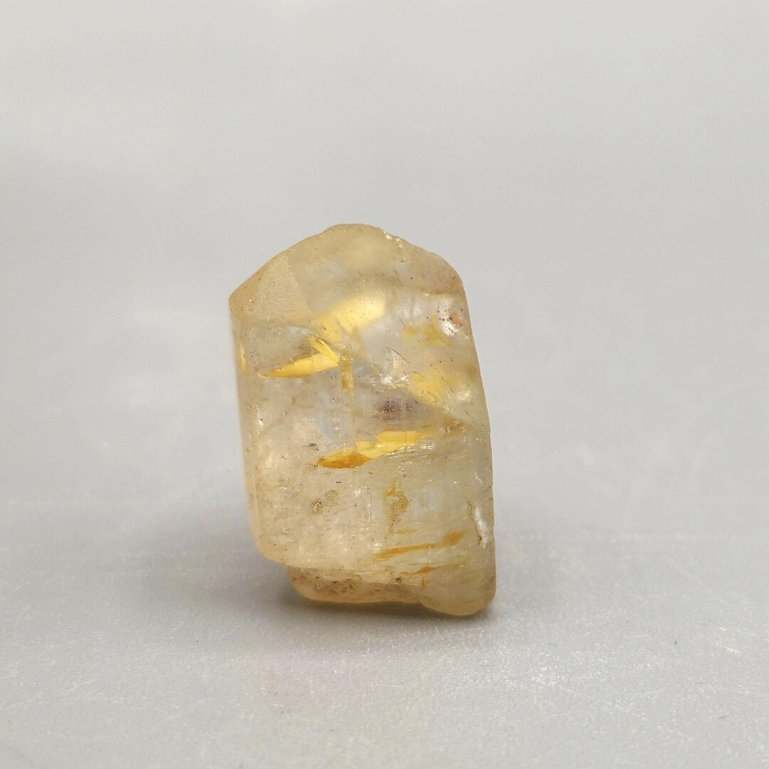 Rare Topaz Crystal – Golden Limonite Inclusions – Bauchi, Nigeria - Etsy UK