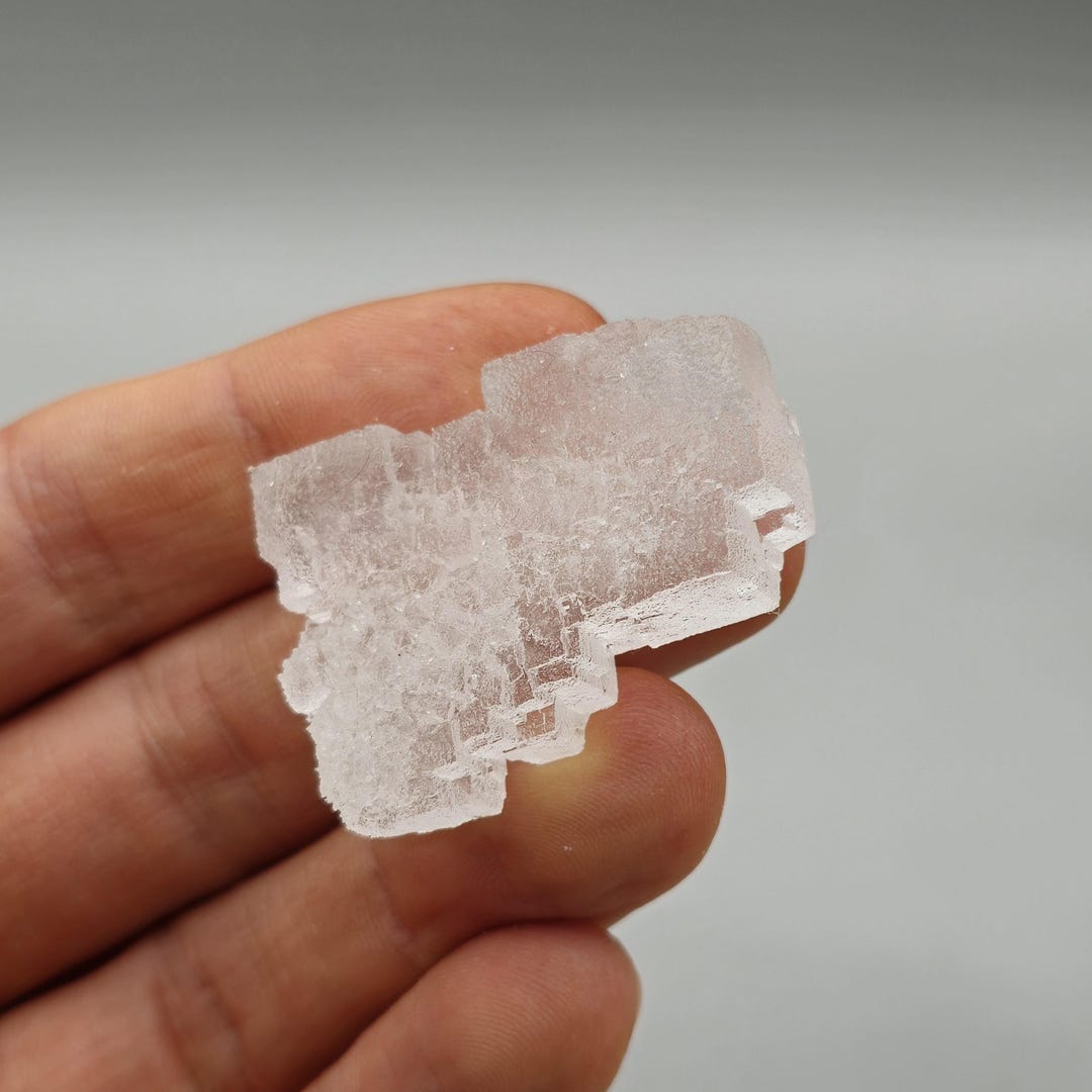 Rare Clear Halite "minecraft" Crystal – Deep Structural Formation From ...