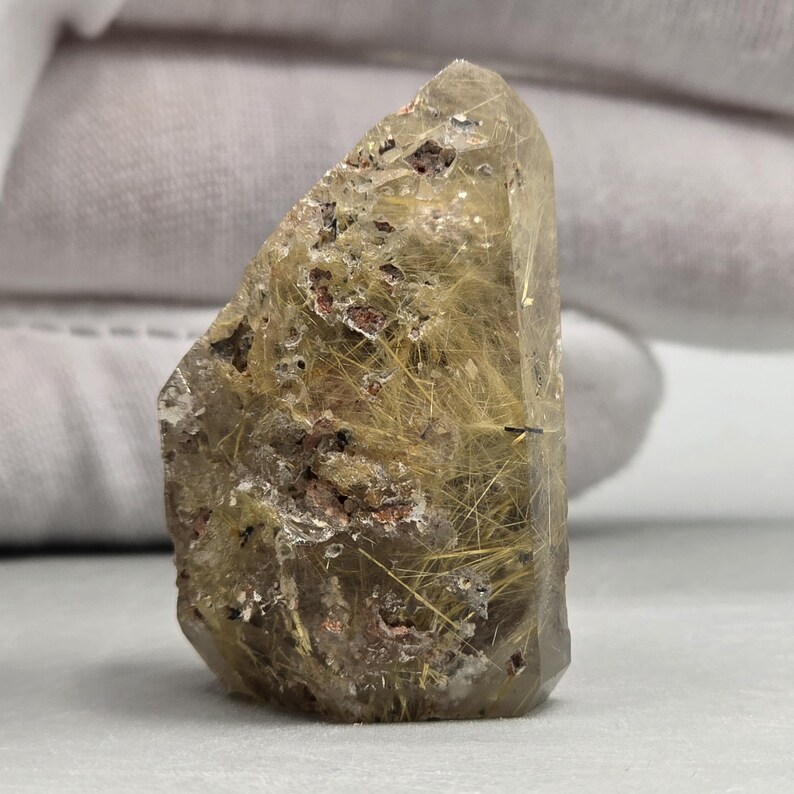 Golden Rutile Quartz – High-density Rutile Inclusions in Partially ...