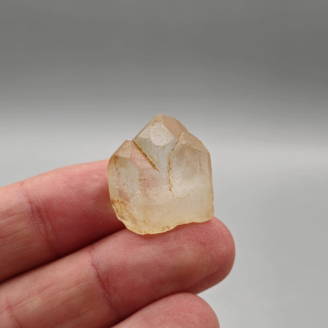 Very Rare Triple-terminated Champagne-honey Topaz Crystal – Natural ...