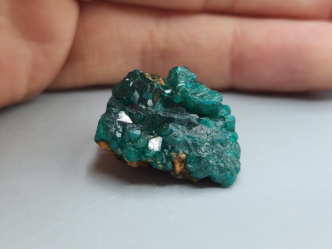 8.8g Dioptase Crystal on Matrix From Kolwezi, Congo - Etsy