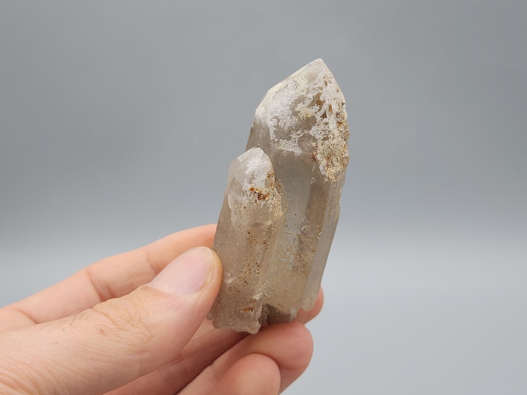 Smoky Quartz With White Clay Inclusions (dolphin Quartz) - Etsy