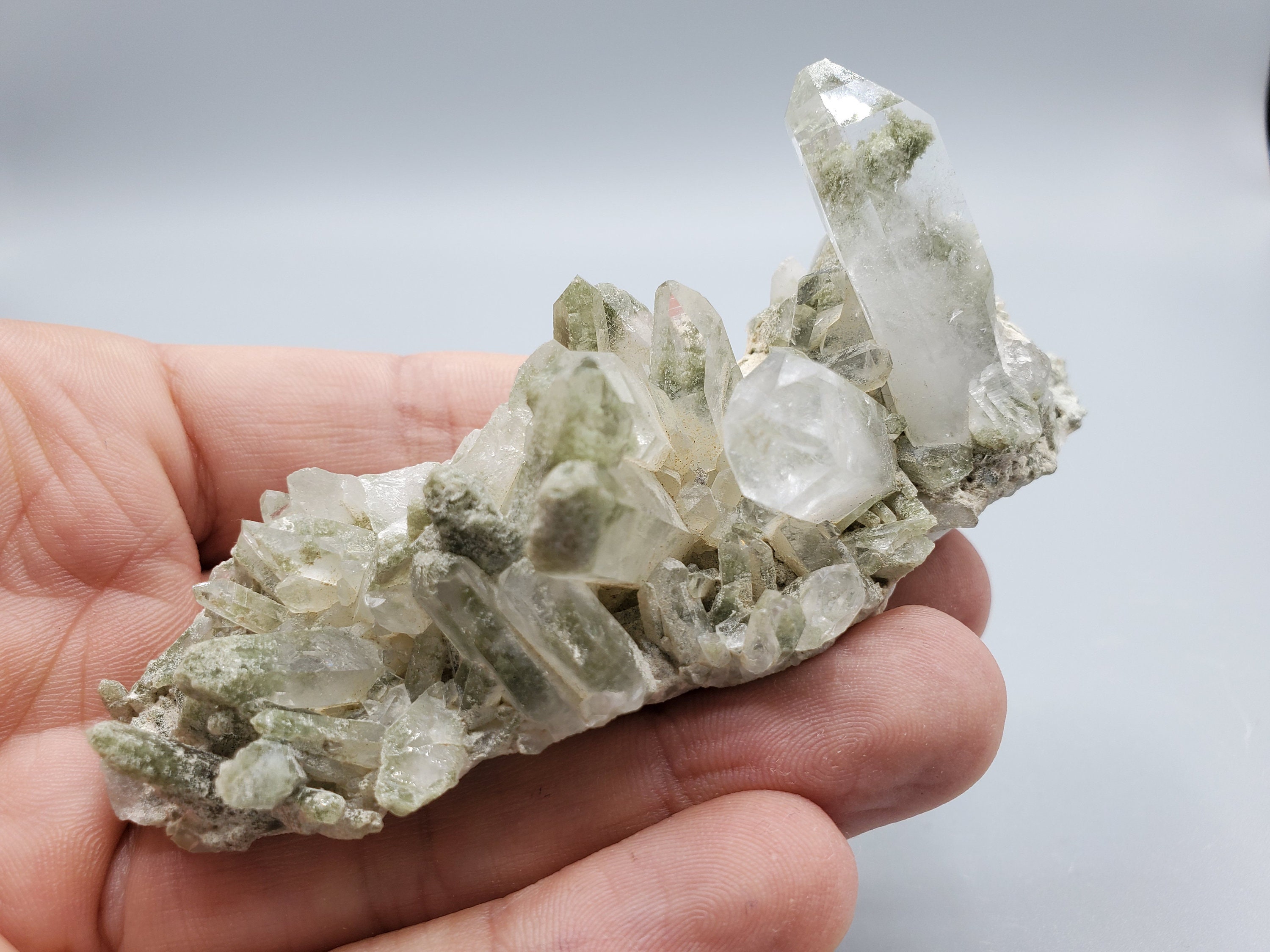 Green Chlorite Quartz Crystal From Pakistan - Etsy Canada