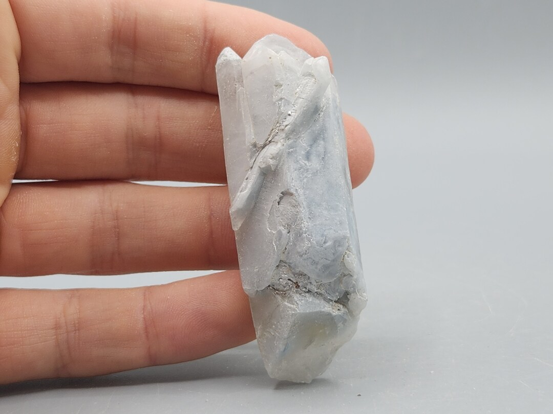 Rare Blue Riebekite Amphibole Quartz, Blue Angel Hair Phantom Quartz ...